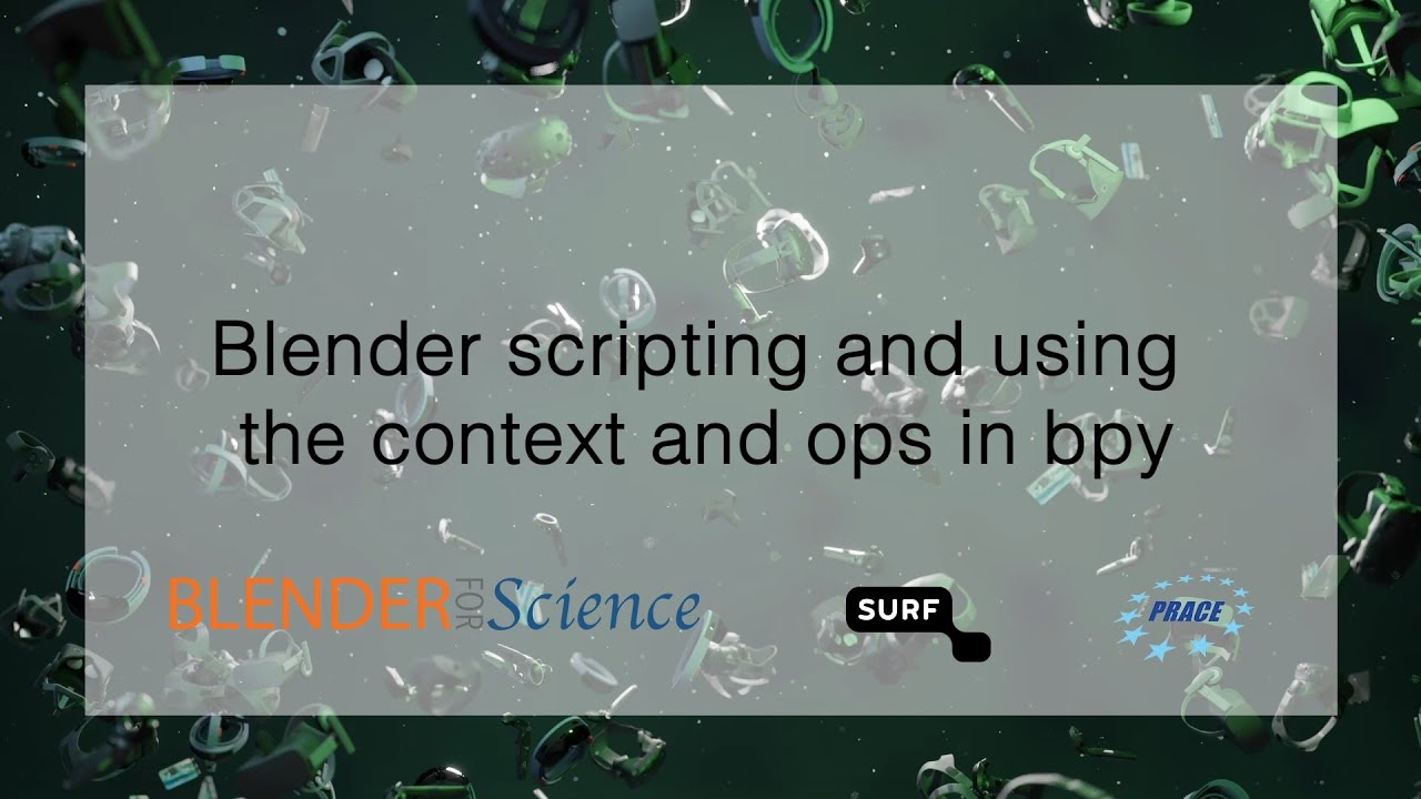 Blender scripting and using the context and ops in bpy (Part 4/6)