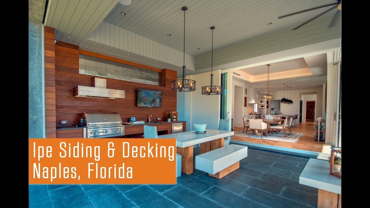 Ipe Wood Adds a Warm Inviting Feel To This Beautiful Naples Home