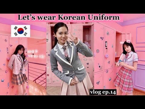 Korean School Uniform Experience at Rental Shop (KPOP UNIFORM) + Jennie for Calvin Klein 2023🇰🇷