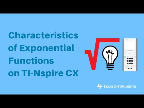 Characteristics of Exponential Functions on the TI-Nspire CX Graphing Calculator