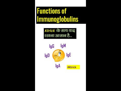 (Short Ktrick) Functions of Immunoglobulins I NEET I Dr Kunal Tatte (KT)