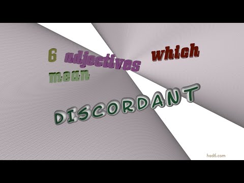 discordant - 8 adjectives with the meaning of discordant (sentence examples)
