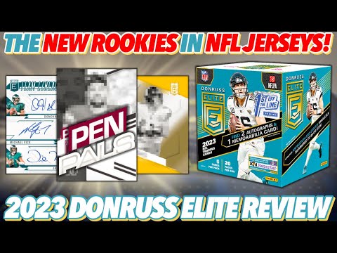 THE NEW ROOKIES IN THEIR NFL JERSEYS! 😮🔥 2023 Panini Donruss Elite Football FOTL Hobby Box Review