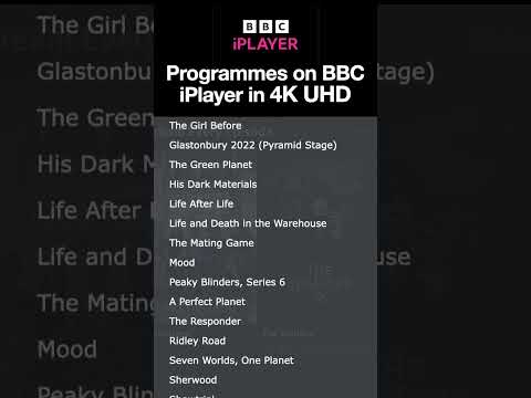 BBC iPlayer - programs in 4K UHD (2023)