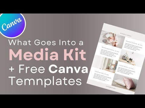 What Goes Into a Media Kit for Bloggers and Creators + Canva Templates