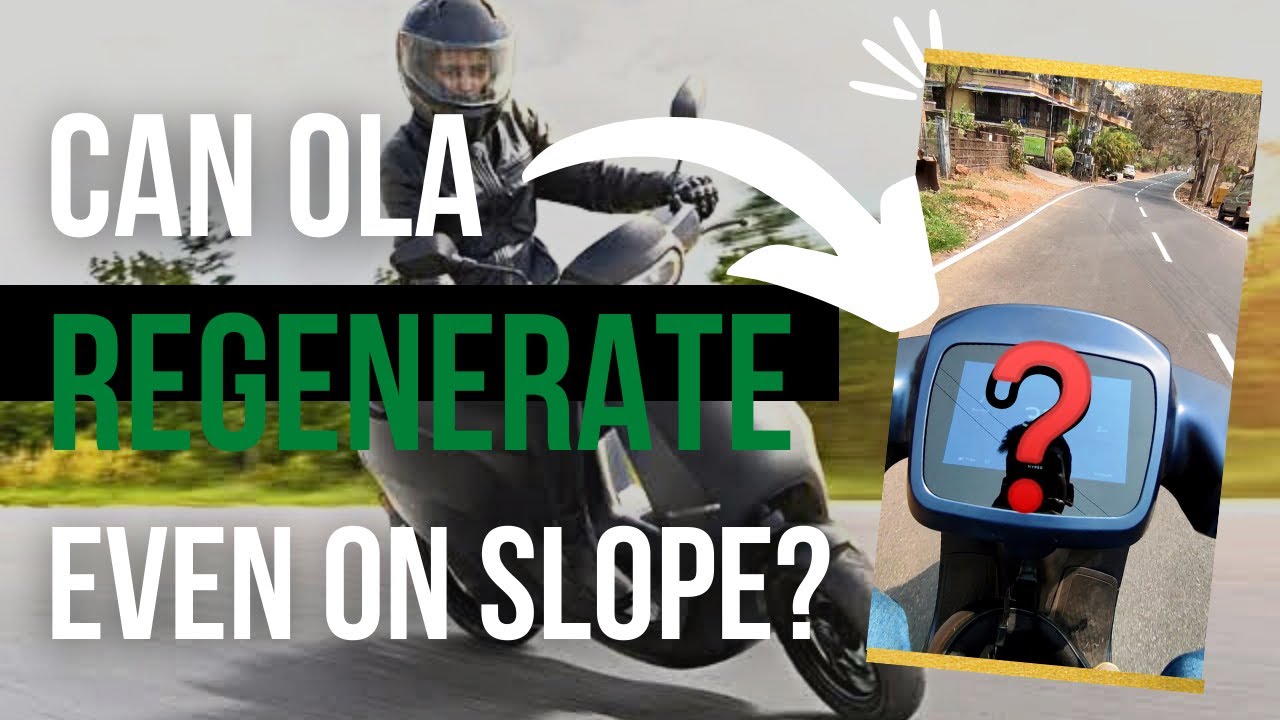 Ola electric scooter regenerative breaking test | How to use ola electric regenerative breaking