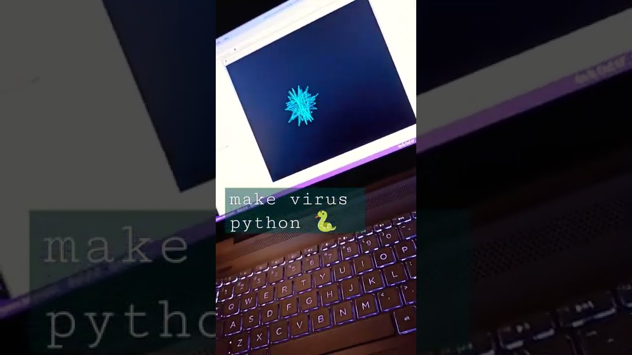 🐍 MAKE VIRUS USING PYTHON 🐍 #shorts #python #techydude #pythonprogramming