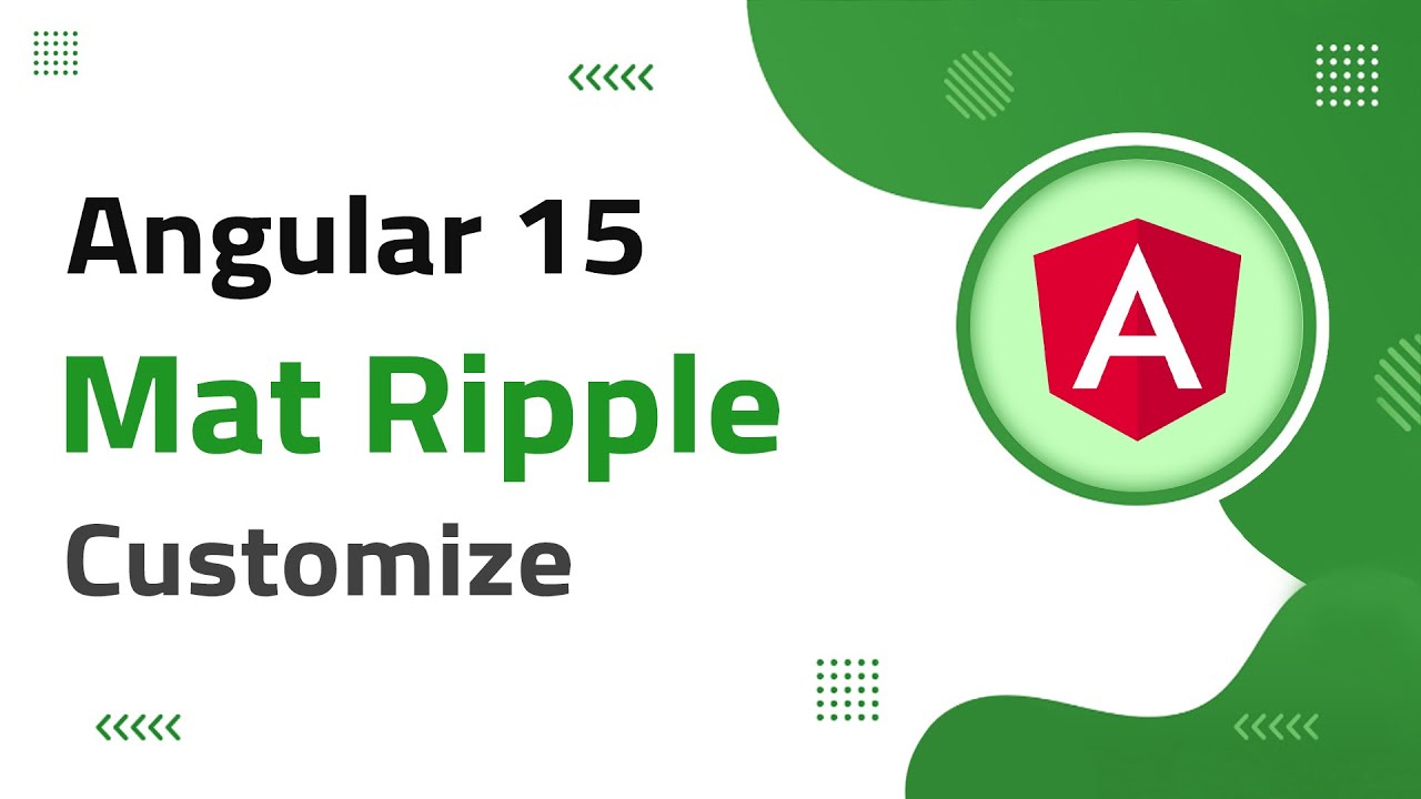 44) Mat Ripple Customization in Angular 15 | angular material | angular 15 tutorial