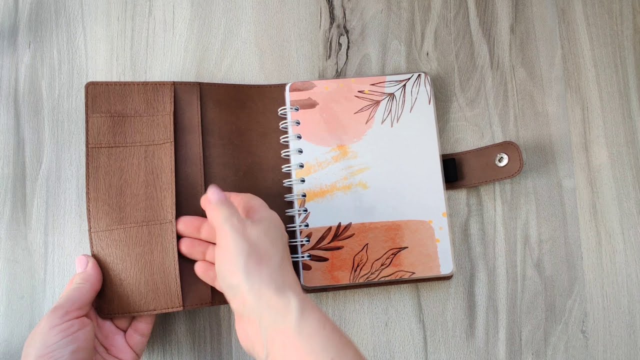 Planner with the leather cover
