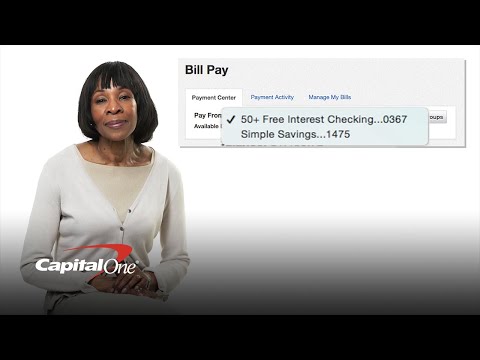 How To Set Up Bill Pay (reducing unnecessary errands) | Capital One