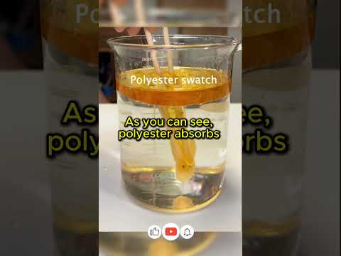 Look At The Difference Of Polyester And Cotton Fabric. | #shorts #facts #clothing #gym