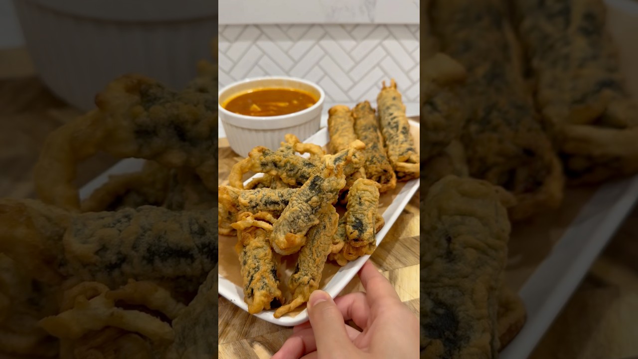 XXL GIMMARI (CRISPY SEAWEED ROLLS) WITH SPICY TTEOKBOKKI 😋🌶️