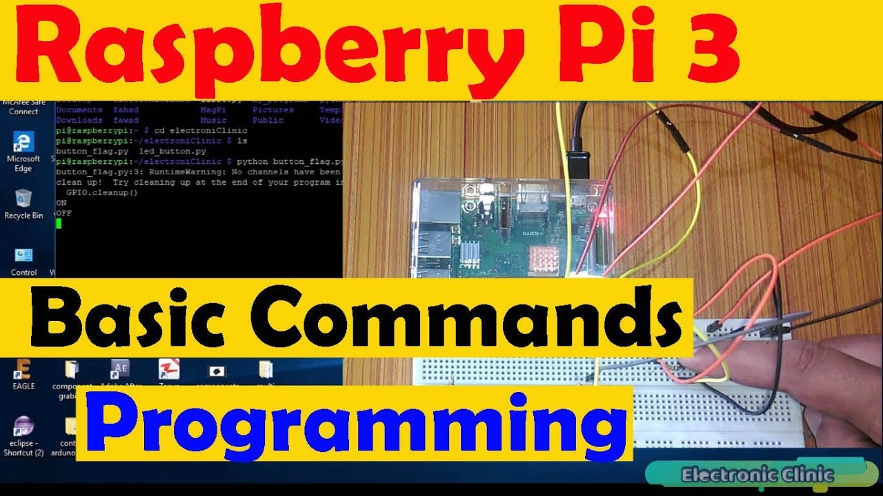 Raspberry pi  Basic commands and writing your first Python Program, Tutorial #2