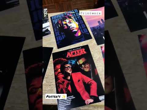 printed posters #printing #satisfying #shorts #shortsfeed #posters #printworx