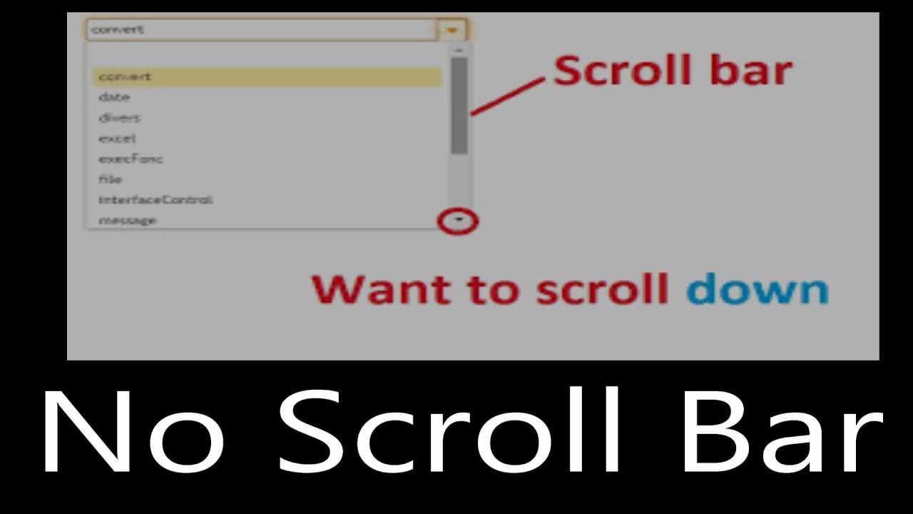 Fixing disappearing SCROLL BAR.
