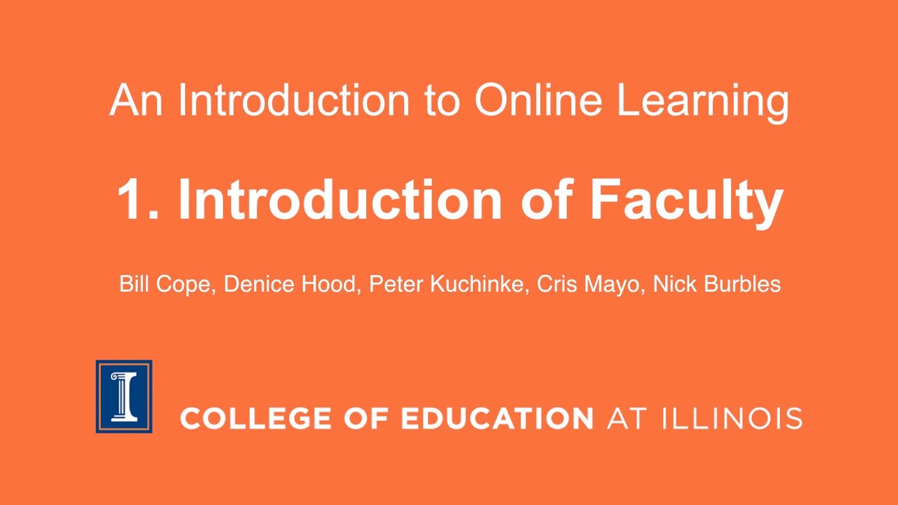 1. Introduction of Faculty