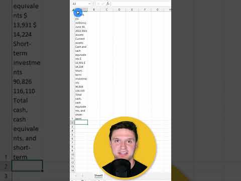 The Lazy Way To Import Financials Into Excel