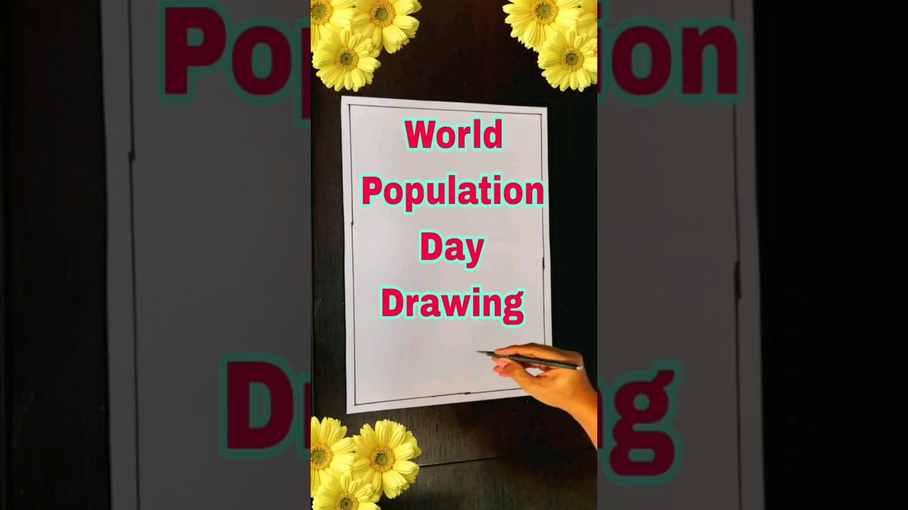 World Population day 2023 | world population day poster drawing | world population day drawing |