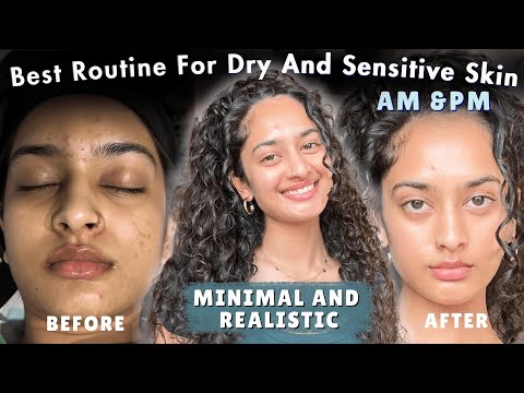 Dewy skincare routine for dry and sensitive skin (NO BS!) Minimal & fragrance free skincare