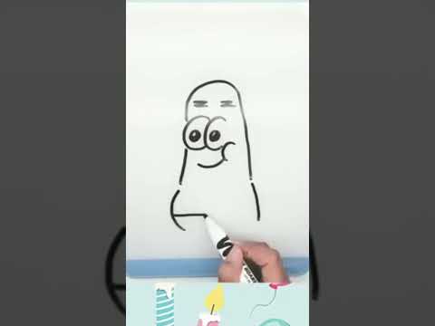 Patrick Star dari huruf C | Menggambar dari Abjad | Menggambar kartun - #spongebob #shorts