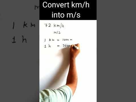 How to convert km/h into m/s || motion class 9 #shorts