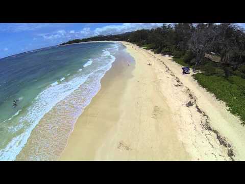Hawaii - North Shore Oahu Camping Drone Flight