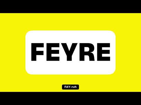 How to Pronounce Feyre (A character from Sarah J. Maas's "A Court of Thorns and Roses) Correctly