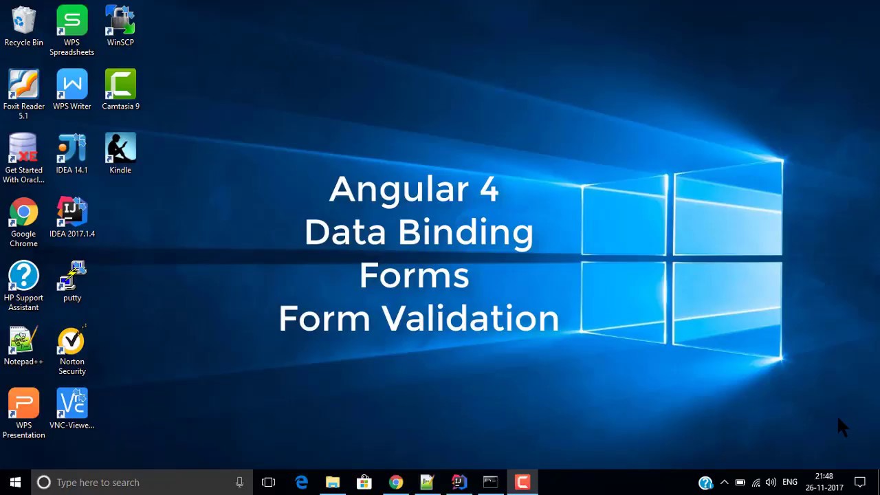 Angular 4 - Data Binding Forms and Form Validation