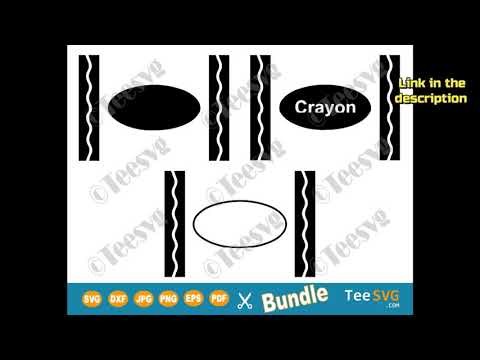 Crayon SVG File Bundle Crayons SVG Crayon Clipart PNG Crayon SVG Shirt for Cricut Silhouette Teesvg