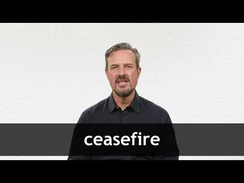 CEASEFIRE definition and meaning | Collins English Dictionary