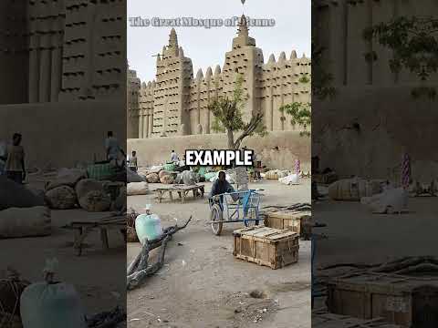 The Great Mosque of Djenne in Mali #shorts #history #mali #mosque
