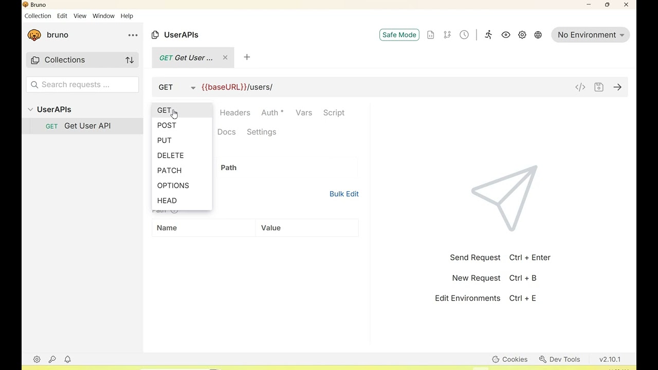 Bruno API Testing - HTTP Methods