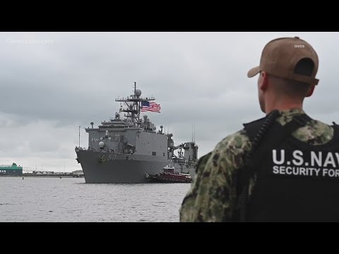 Norfolk-based Navy ships in the Red Sea amid tensions with Iran