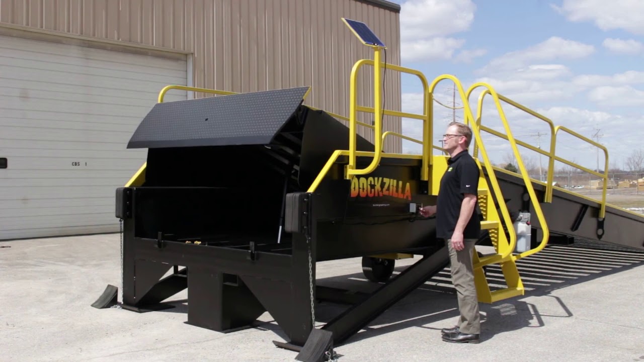 Dockzilla Portable Loading Dock Plus Mobility & Solar Power