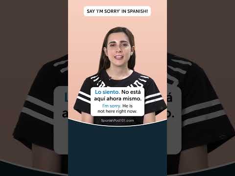 I'm sorry. in Spanish 🇲🇽 #shorts #Spanish