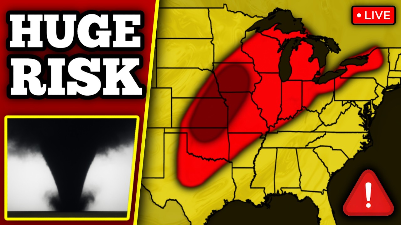 🔴 BREAKING TORNADO ON THE GROUND - Violent Tornadoes Possible With LIVE Storm Chasers...