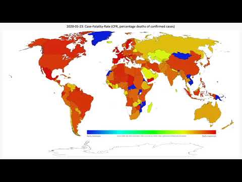 11 months with Covid-19 in a time-lapse: Case Fatality Rate worldwide