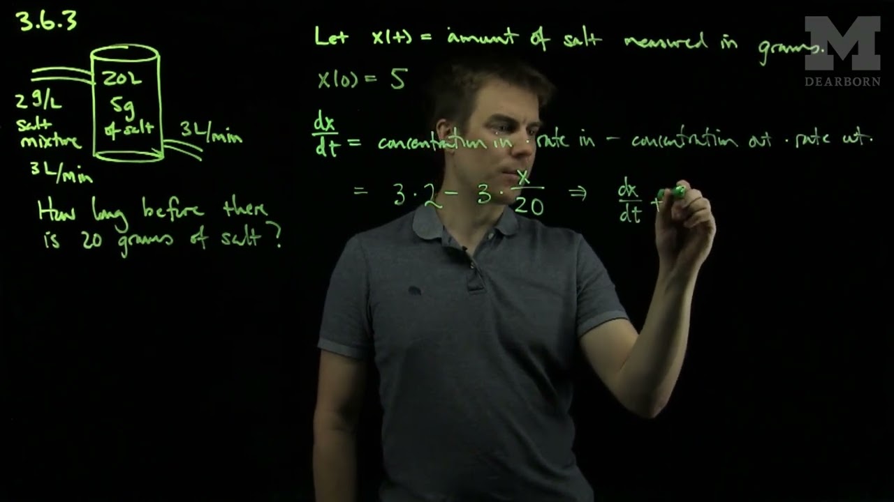 A Mixing Problem: Example 1