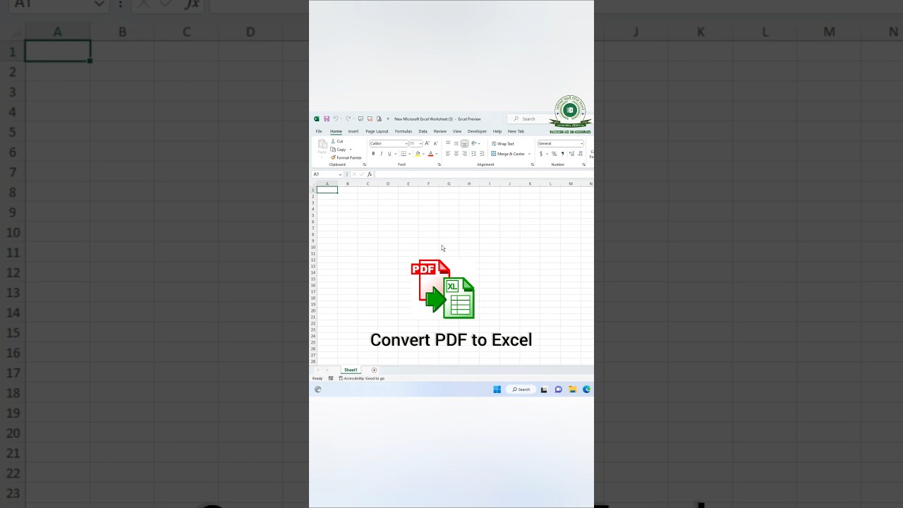 Convert PDF to Excel | l #exceltips l #pdftoexcel #pdf #shorts #convertpdftoexcel