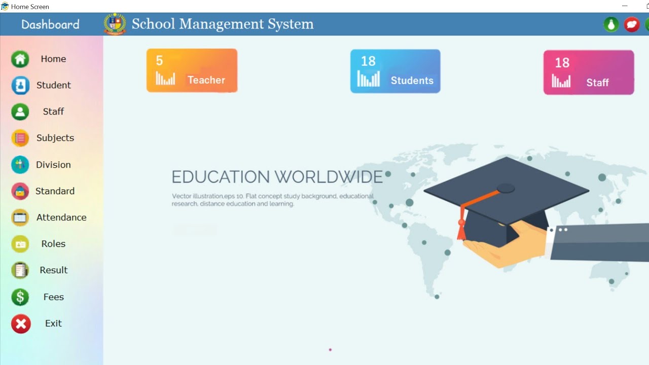 School Management System in C# and MySql