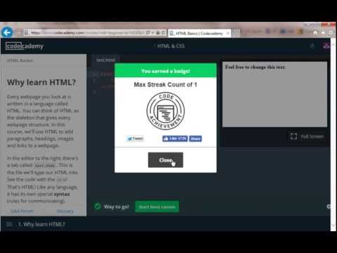 Log in to Code Academy