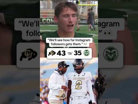 Colorado State players didn’t hold back prior to Colorado-CSU 👀 (via Romi_Bean/X)
