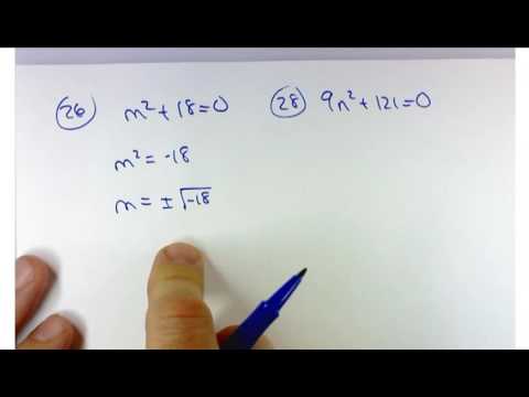 Mat 1150 Section 10.1 Square Root Property
