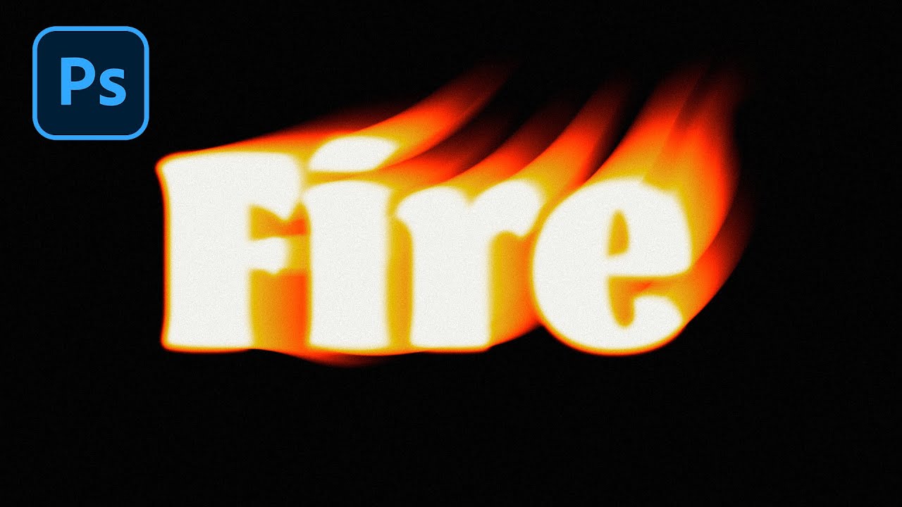 Fire text effect with Photoshop - TUTORIAL