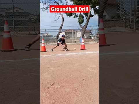 Groundball Drill #baseball #littleleague #danielbaseball #shorts