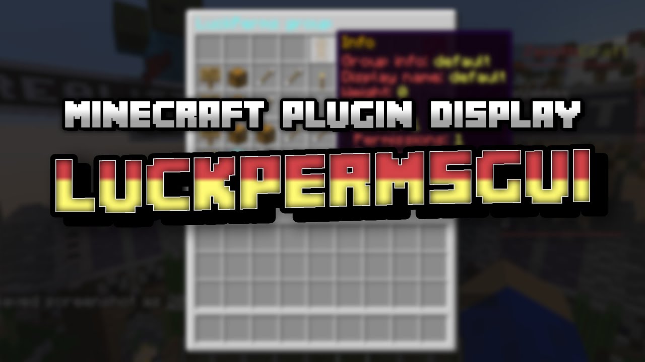 Minecraft Plugin Tutorial: LuckPerms GUI