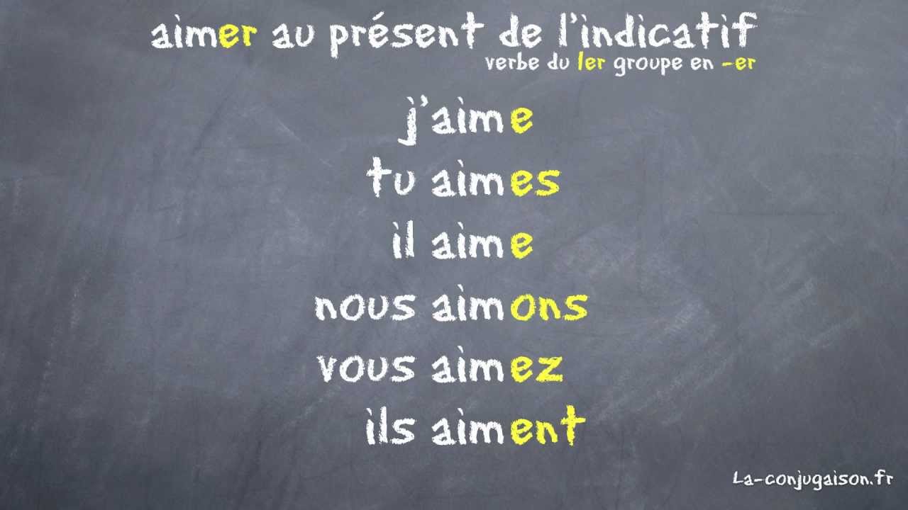 aimer au présent de l'indicatif - La-conjugaison.fr