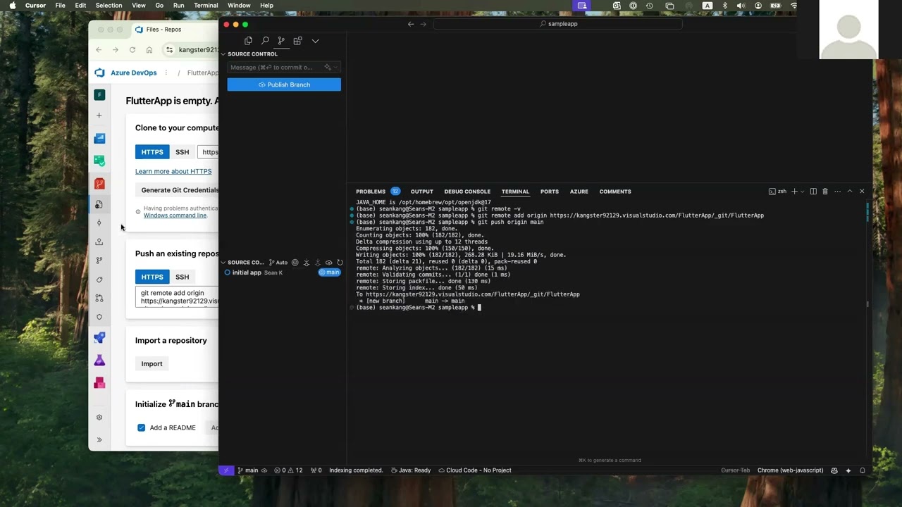 Using Azure DevOps as GIT repo and CI/CD pipeline on a simple Flutter application