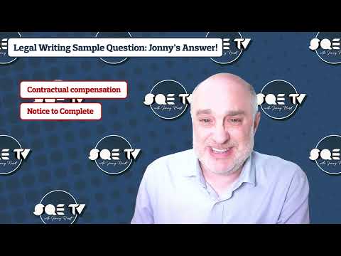 SQE TV | Episode 40 | Legal Writing Sample Question
