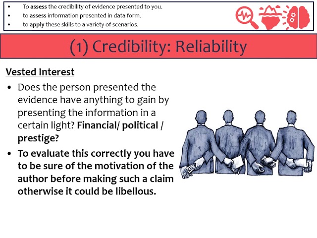Evaluating Evidence: Understanding Credibility in Critical Thinking ...